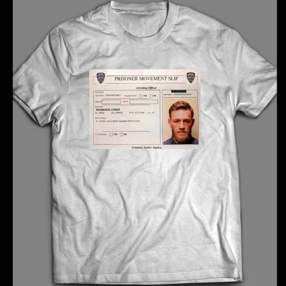 Shirts | Ufc Notorious Mac Mugshot Tee | Poshmark